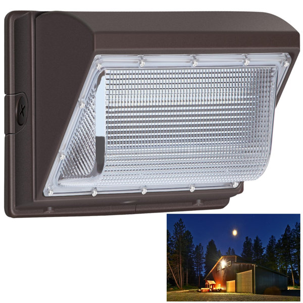 HD FLOORING, INC. 120W LED Wall Pack Lights, Extremely Bright Commercial Outdoor Wallpack, 5000K ...